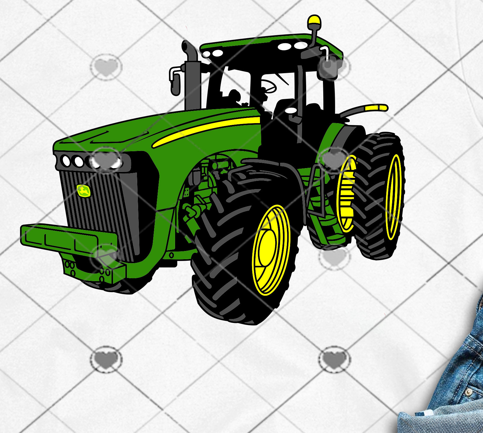 John Deere Tractor SVG Vector - Etsy
