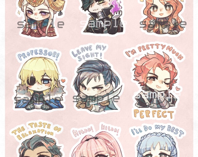 Stickers【 Fire Emblem Three Houses Stickers】 - Etsy