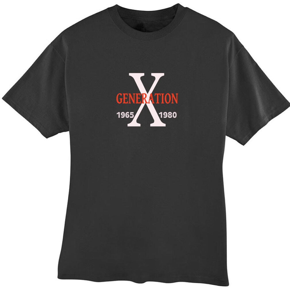 Generation X 1965-1980 T-shirt - Etsy