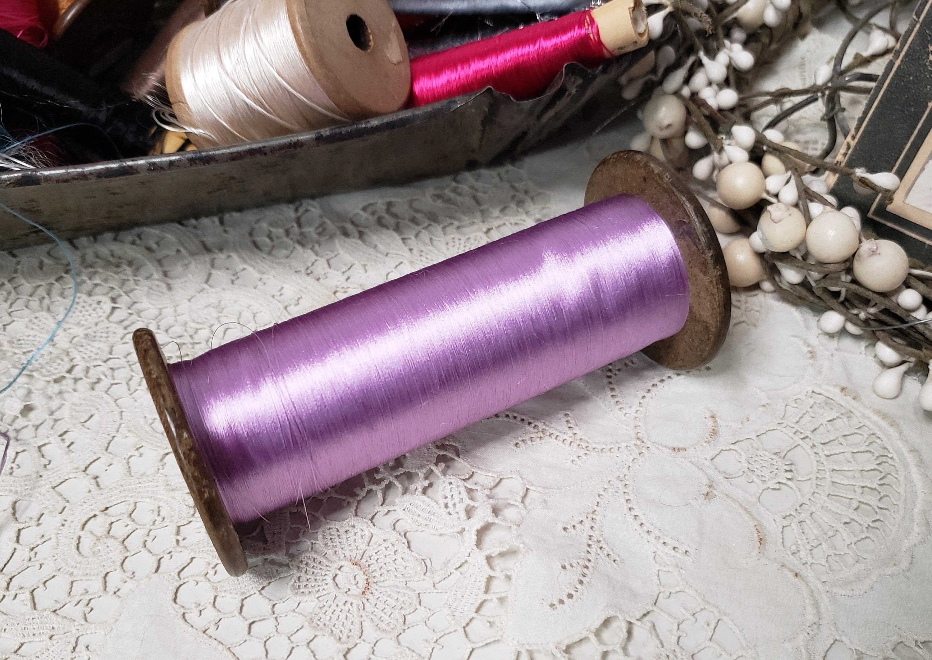 Antique French Silk Thread Sewing Collectible Display 1900s - Etsy