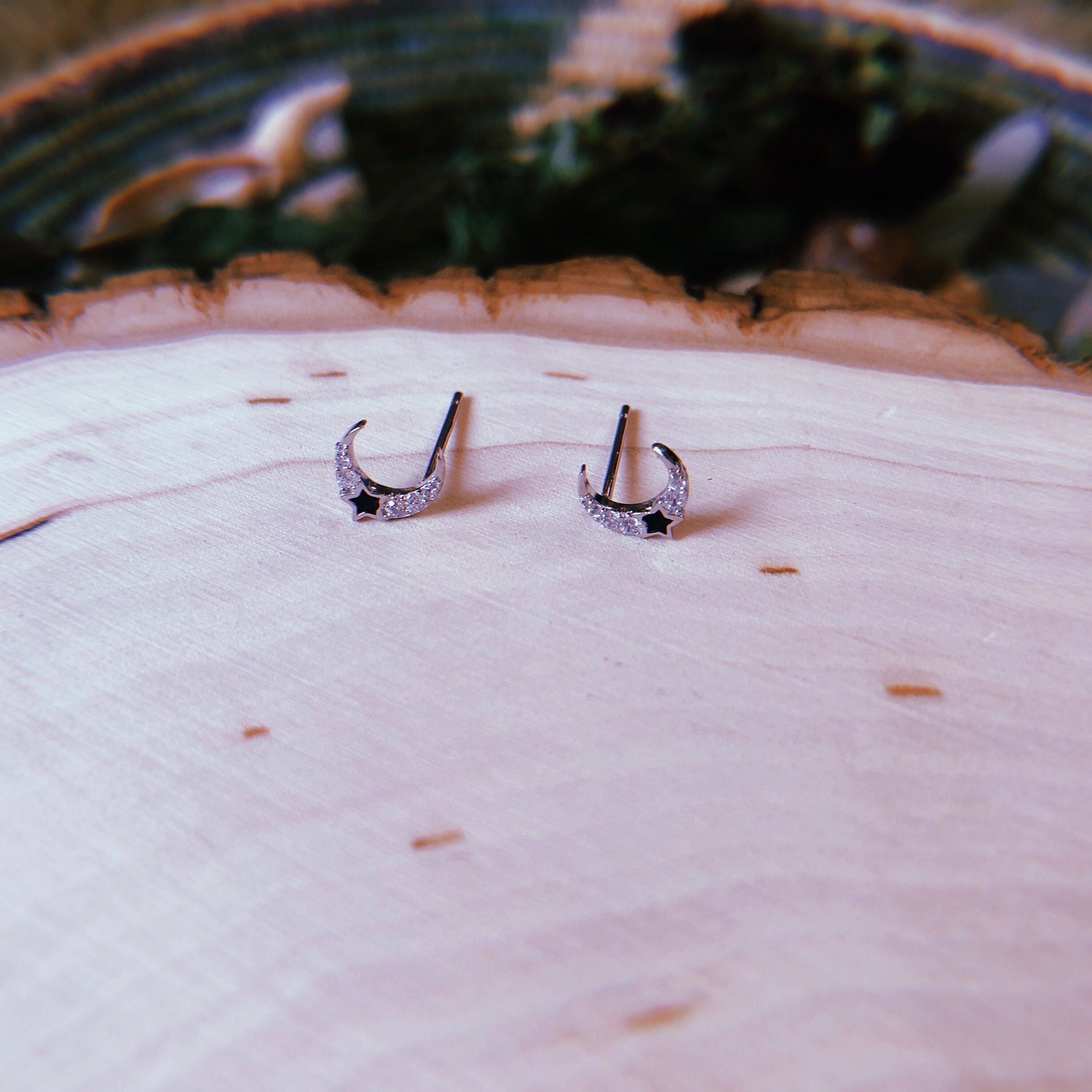 Crescent Moon Earrings | Etsy