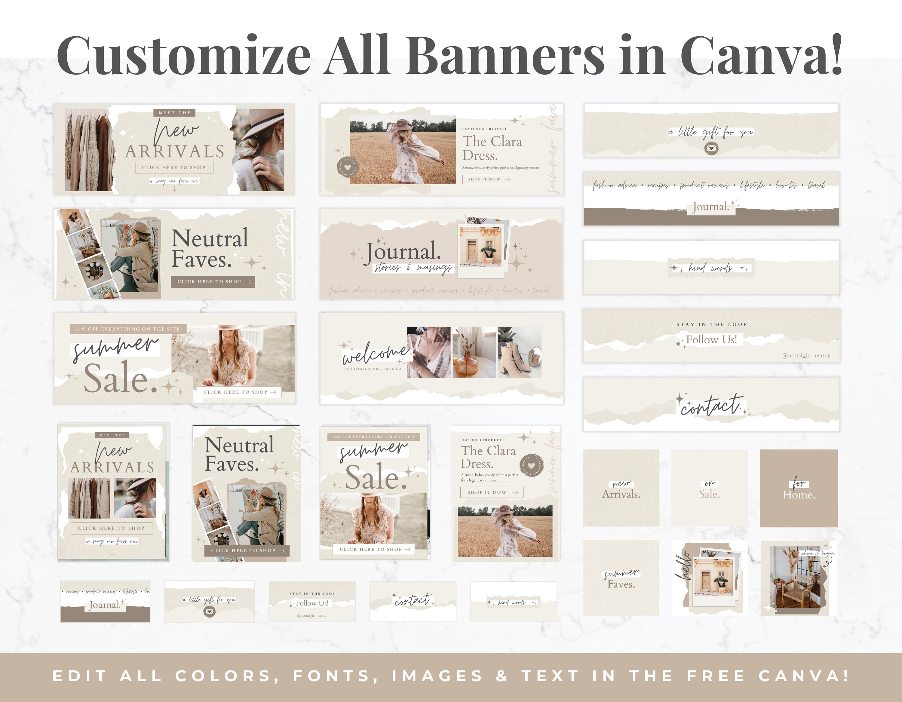Shopify Banner Templates - Shop Banner Templates for Canva ...