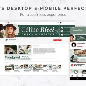 Channel Template Kit for Youtube - Canva Template, Video Thumbnails ...