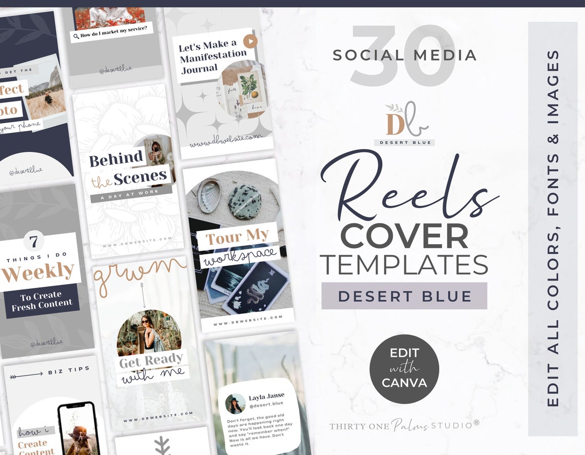 Reels Cover Templates - Canva Template for Instagram Reels, Stories ...