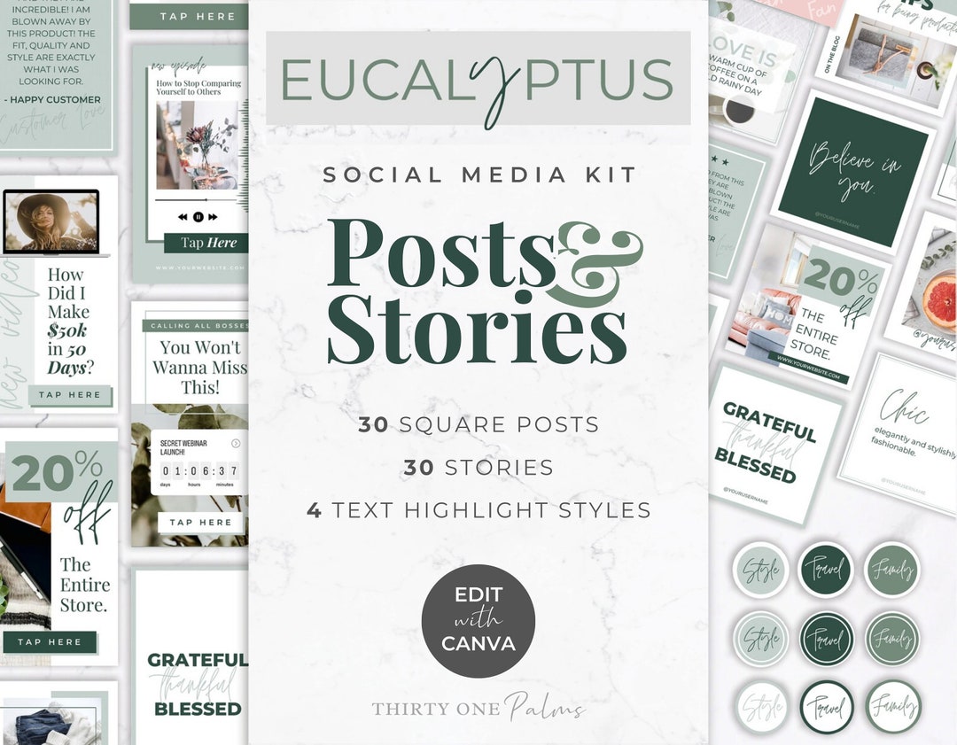 Instagram Template Bundle Canva Instagram Templates, Instagram Posts ...