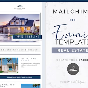 Canva Template for Mailchimp Mailchimp Email Template, Real Estate ...