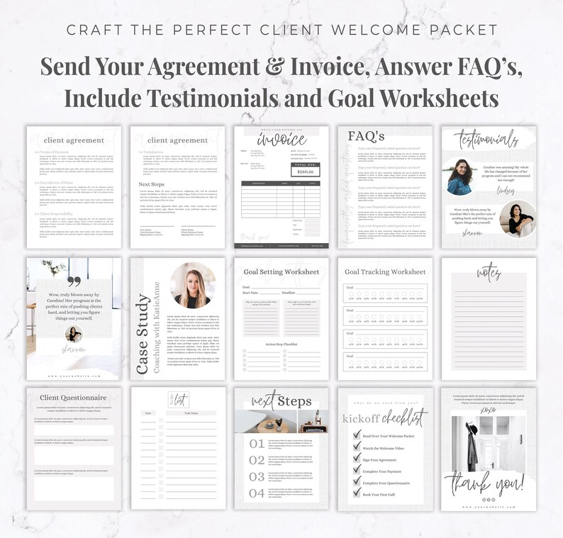 Client Welcome Packet Template Client Onboarding Template - Etsy
