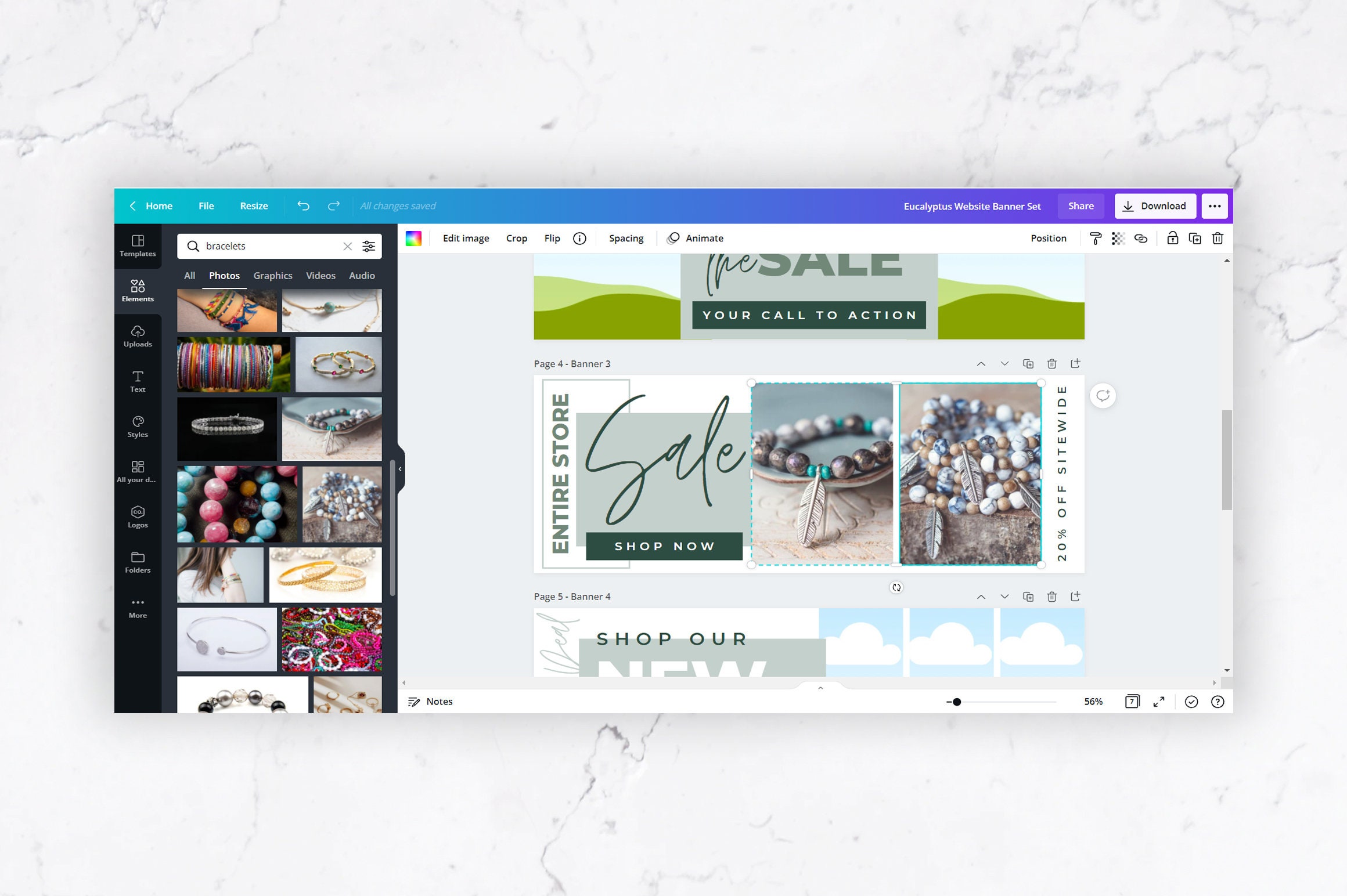 Website Banner for Canva Website Header Template for Canva - Etsy