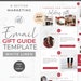 Christmas Gift Guide Email Template for Canva - Mailchimp, Flodesk ...