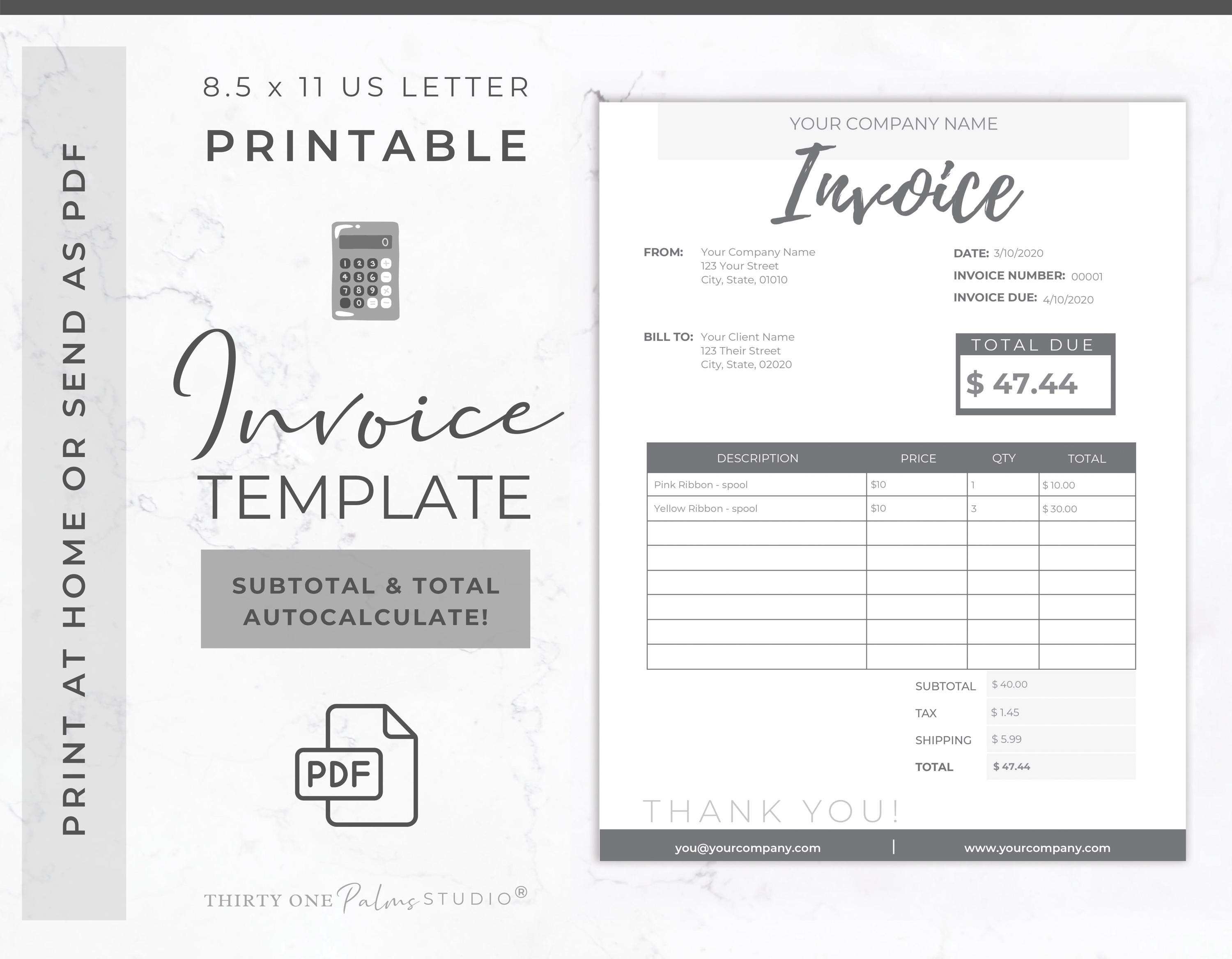 Modelo De Fatura Preenchivel Em Pdf 100 Modelos De Fatura Grátis