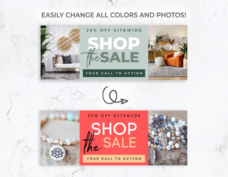 Website Banner for Canva Website Header Template for Canva - Etsy