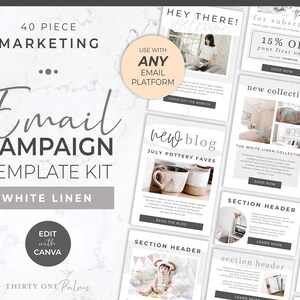 Email Template Bundle for Canva Template for Email - Etsy