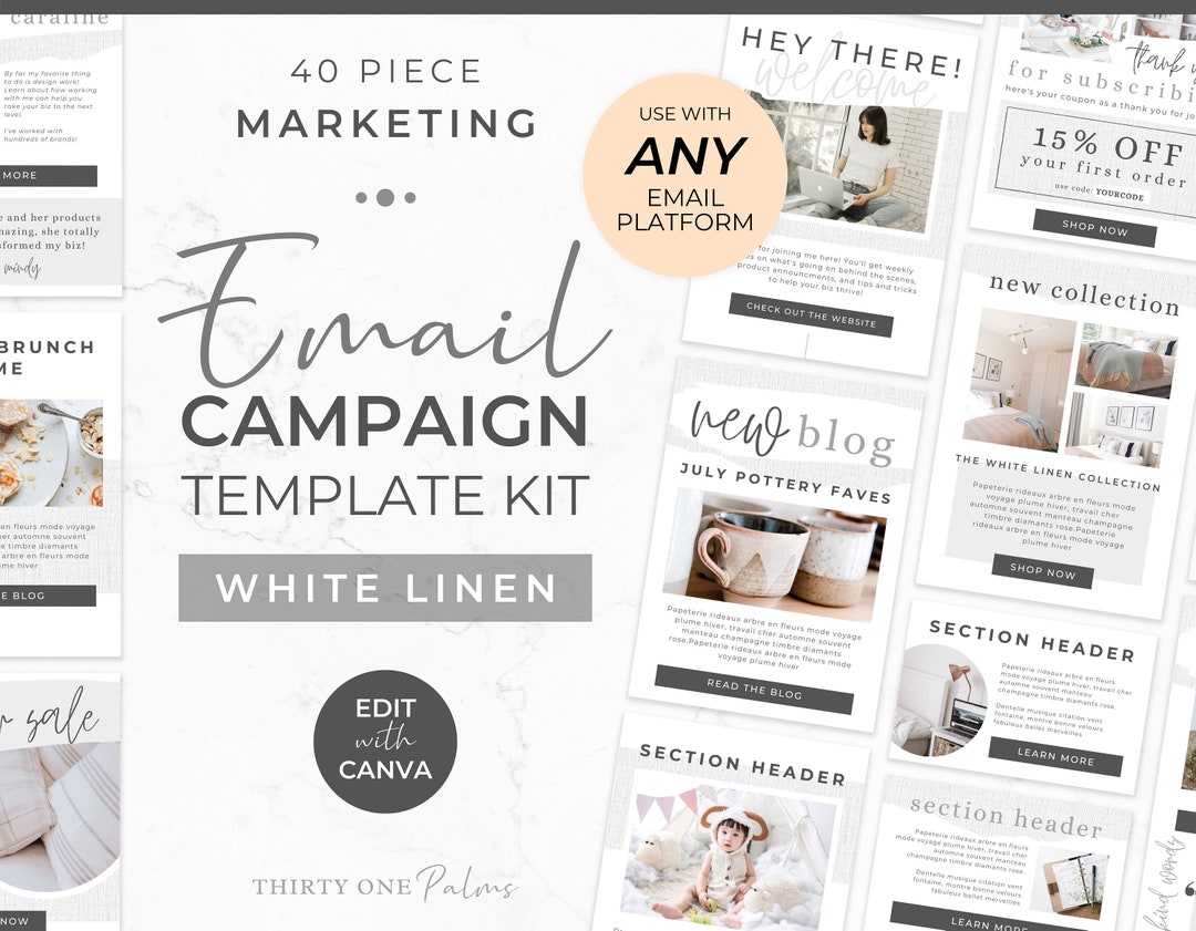 Email Template Bundle for Canva Template for Email - Etsy