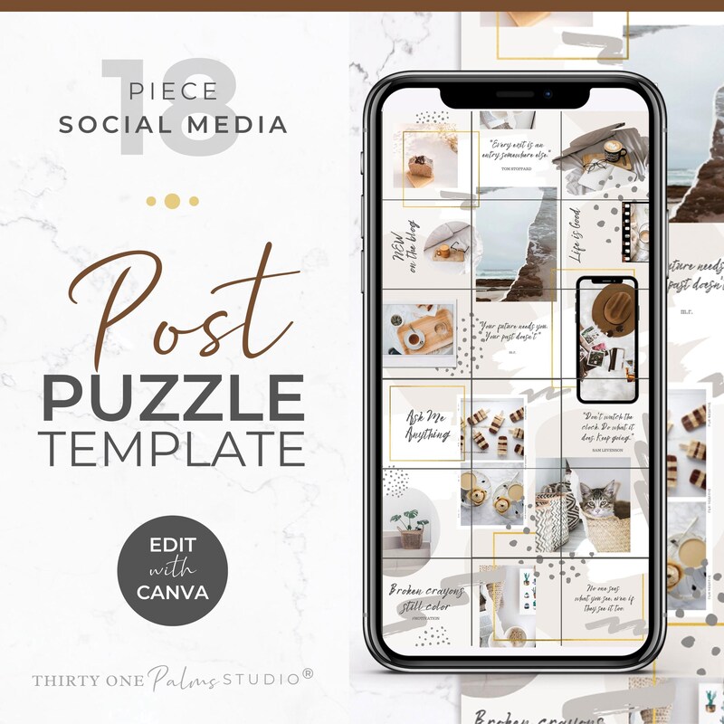 Canva Instagram Puzzle - Etsy