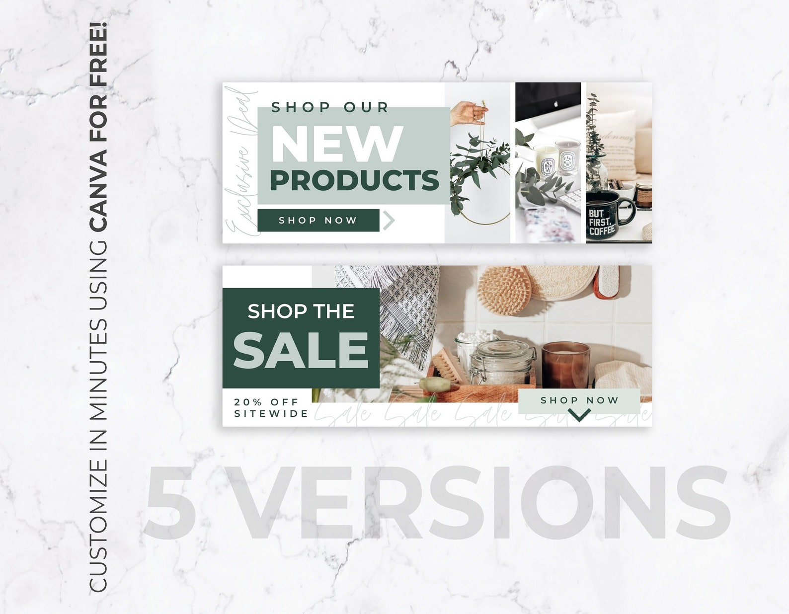 Website Banner for Canva Website Header Template for Canva - Etsy