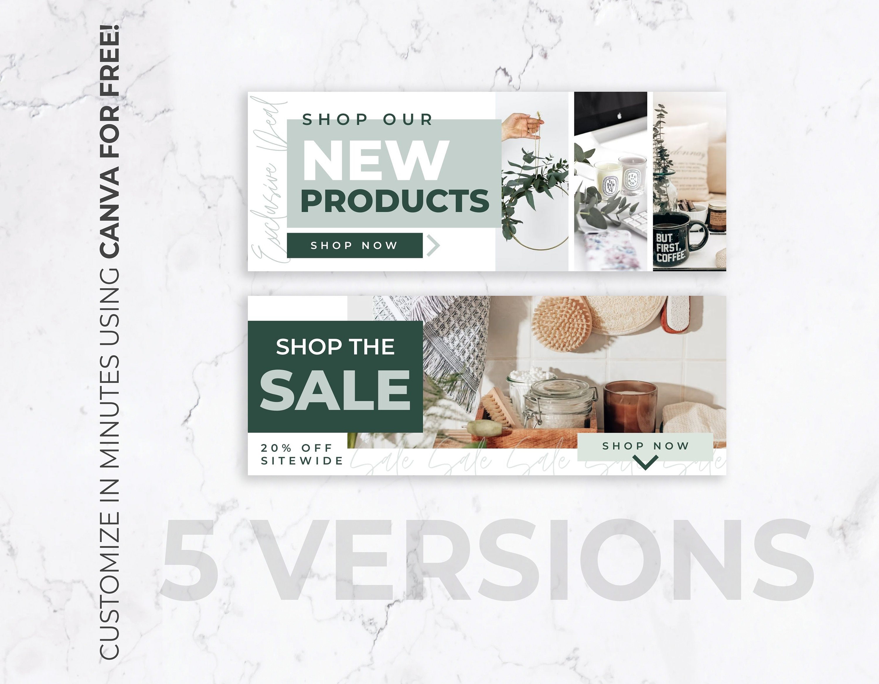 Website Banner for Canva Website Header Template for Canva - Etsy