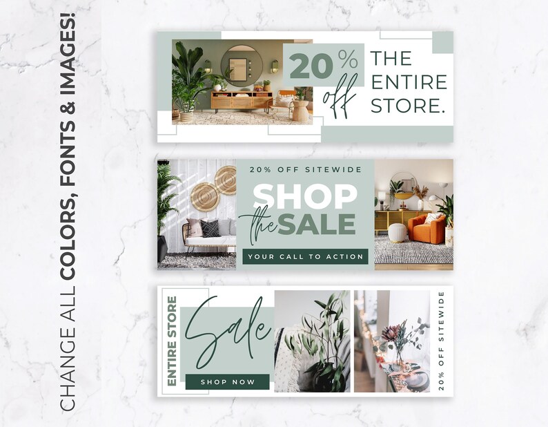 Website Banner for Canva Website Header Template for Canva - Etsy