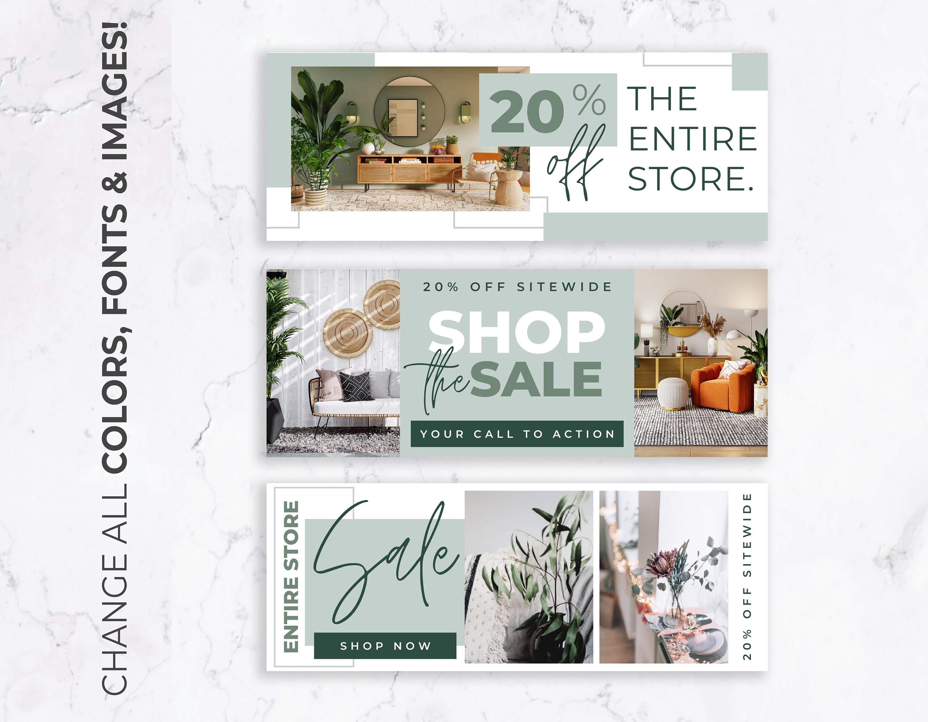 Website Banner for Canva Website Header Template for Canva - Etsy