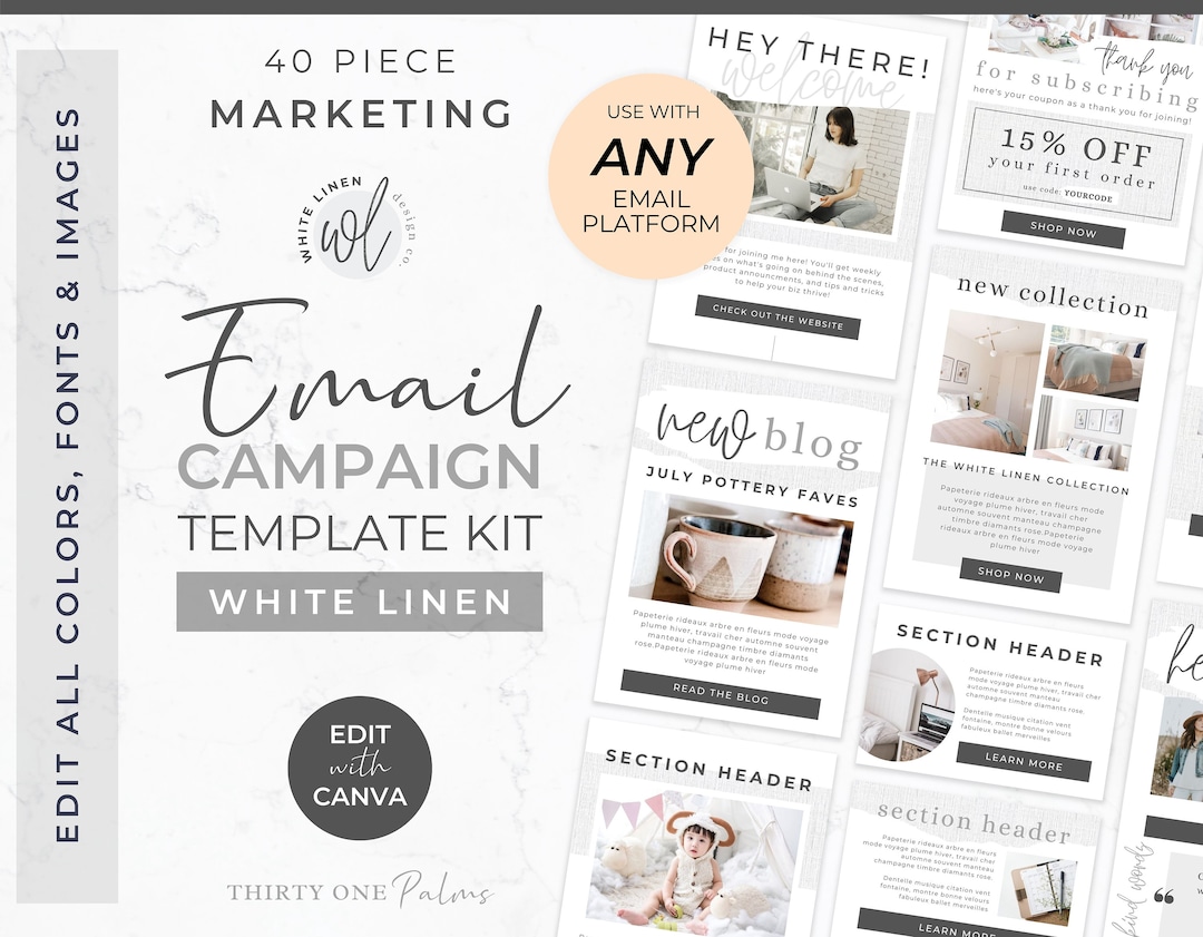 Email Template Bundle for Canva - Template for Email, Mailchimp ...