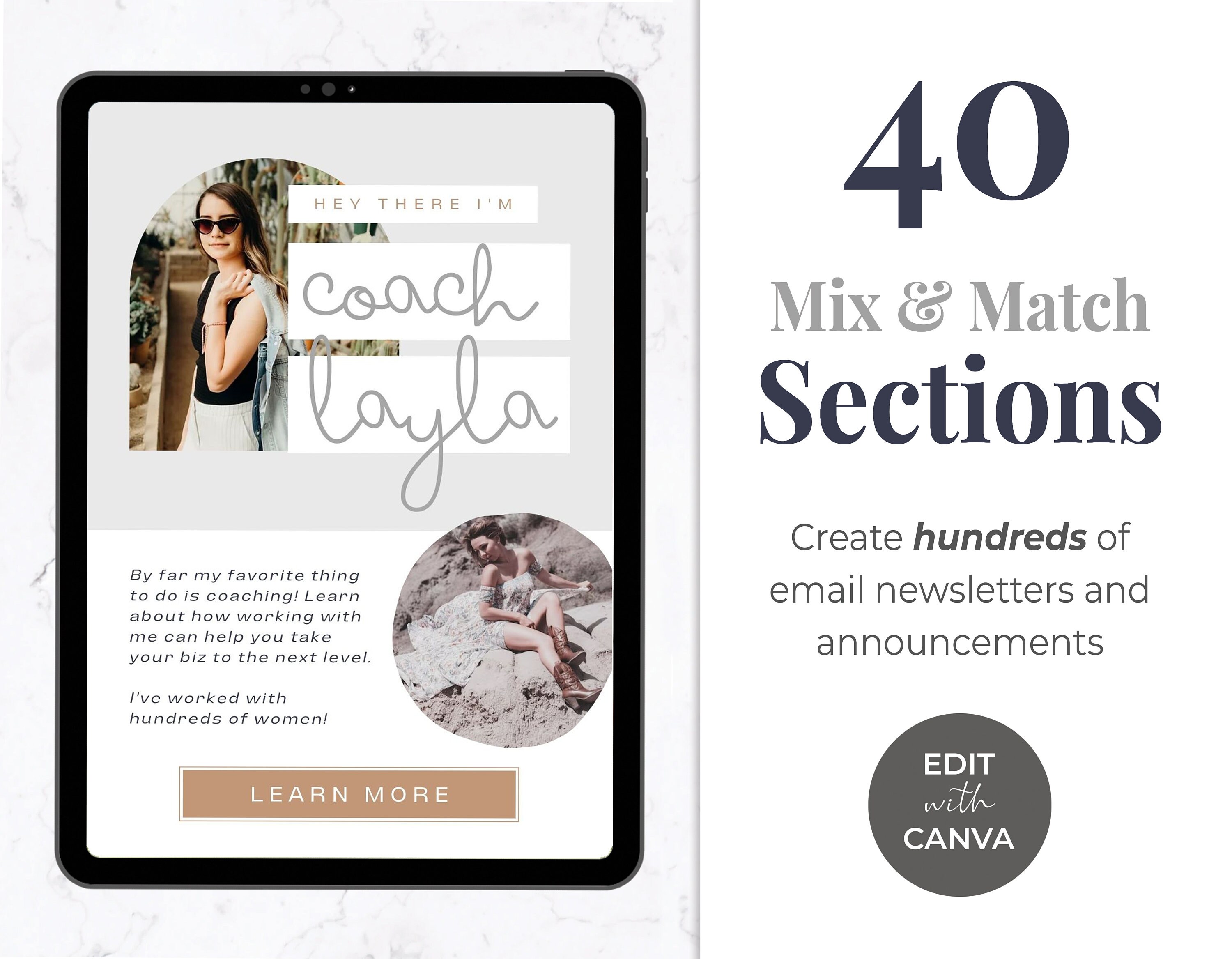 Email Template Bundle for Canva - Template for Email, Mailchimp ...