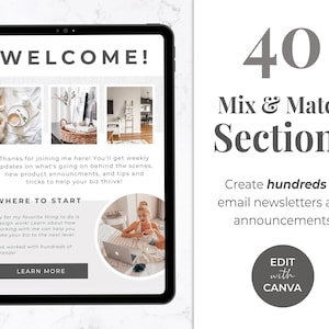 Email Template Bundle for Canva - Template for Email, Mailchimp ...