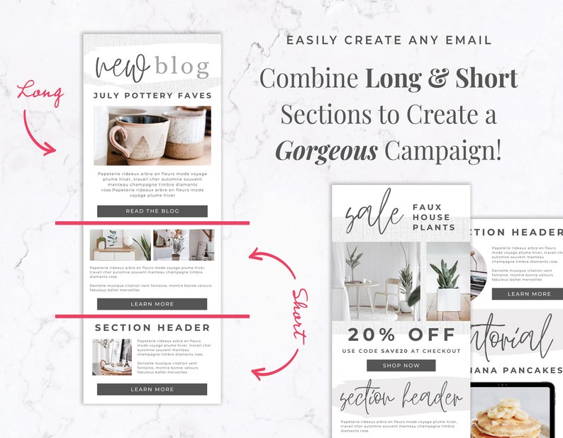 Email Template Bundle for Canva - Template for Email, Mailchimp ...