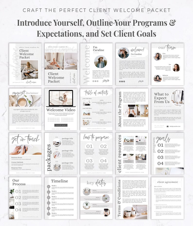 Client Welcome Packet Template Client Onboarding Template - Etsy