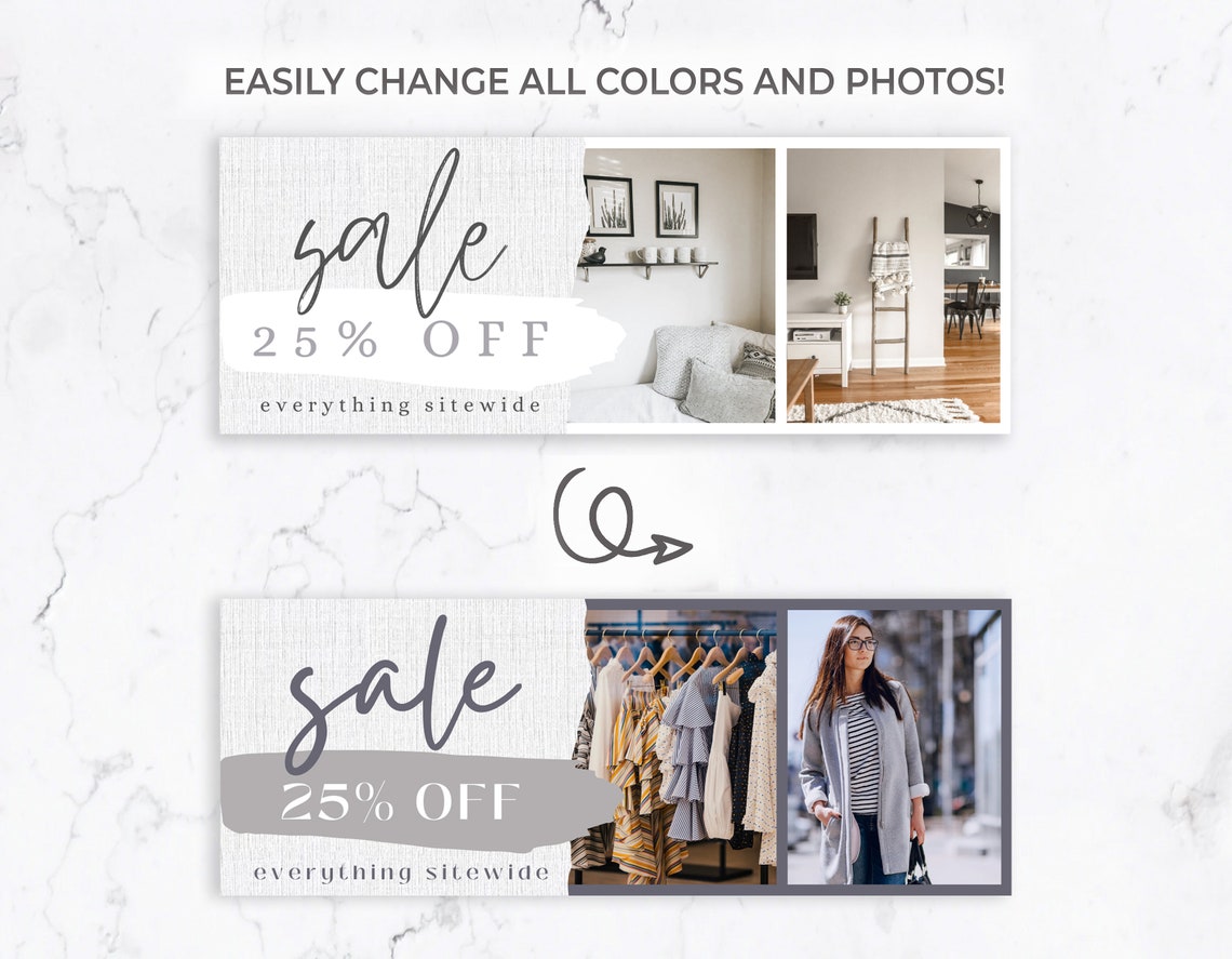 Website Banner for Canva Website Header Template for Canva - Etsy