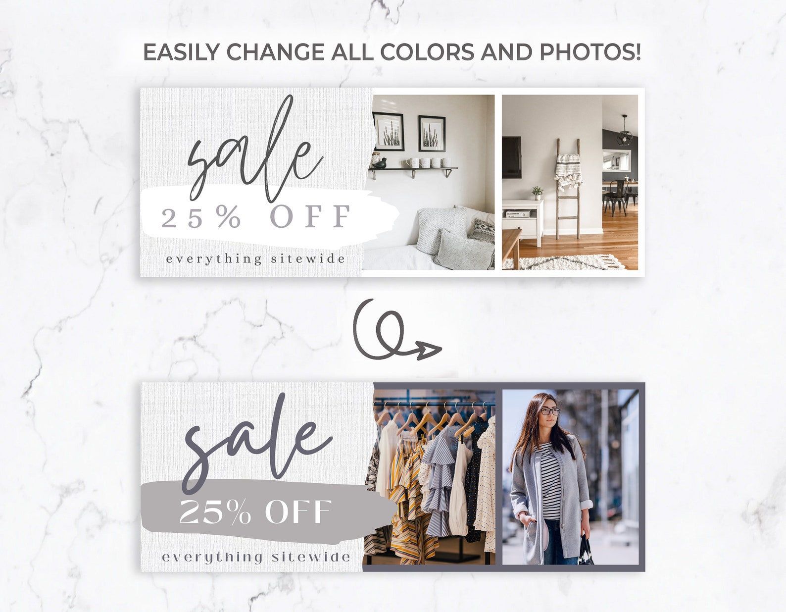 Website Banner for Canva Website Header Template for Canva - Etsy