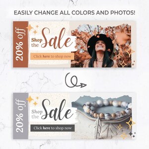 Website Banner for Canva - Autumn Website Header, Template Canva ...