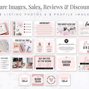 Shop Branding Kit for Etsy - Shop Banner Bundle, Listing Image, Store ...