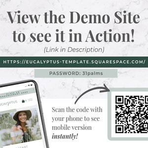 Website Template for Squarespace - Squarespace Template, Squarespace 7. ...