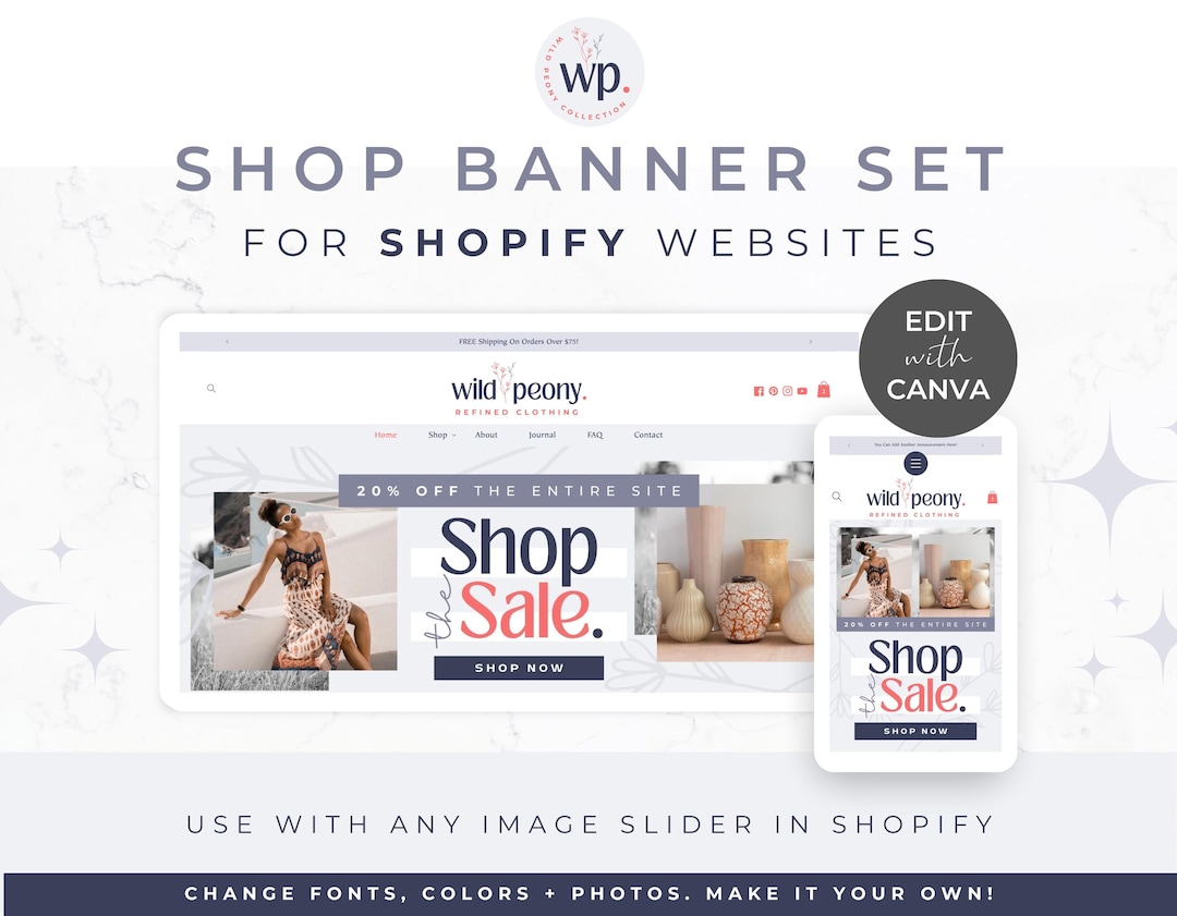 Shopify Banner Templates - Shop Banner Templates for Canva ...