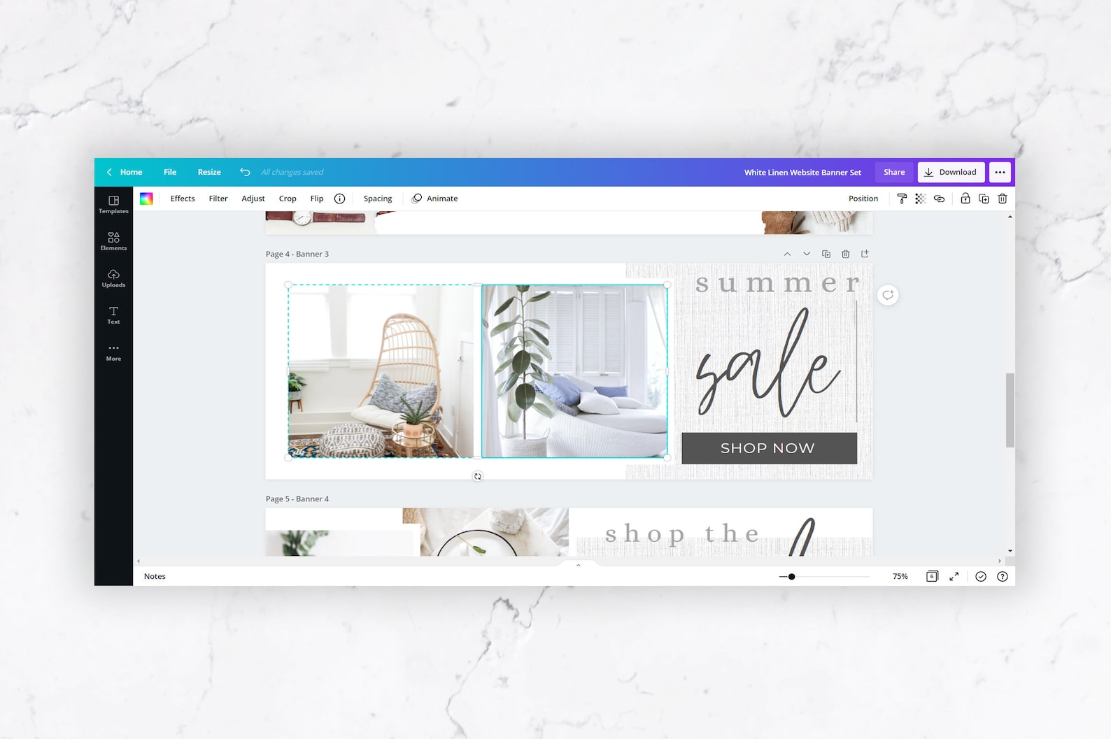 Website Banner for Canva Website Header Template for Canva - Etsy