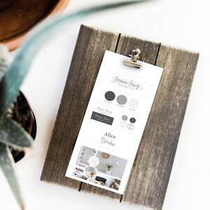 Brand Board Templates Logos for Canva Branding Board, Canva Templates ...