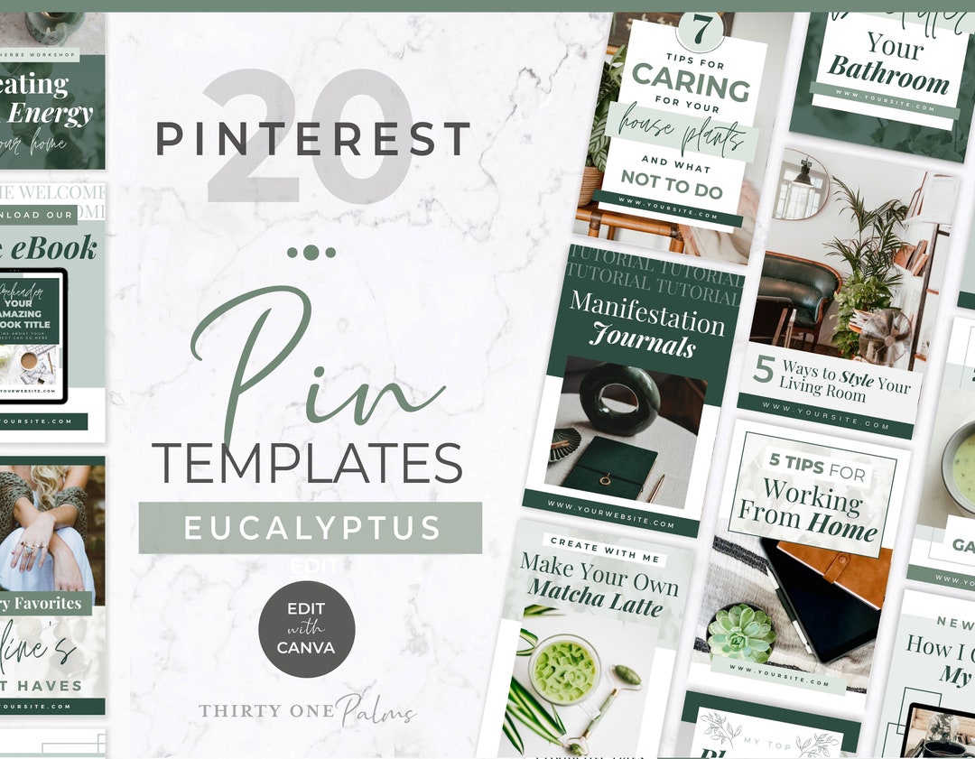Pinterest Templates for Canva Pinterest Pins, Canva Templates ...