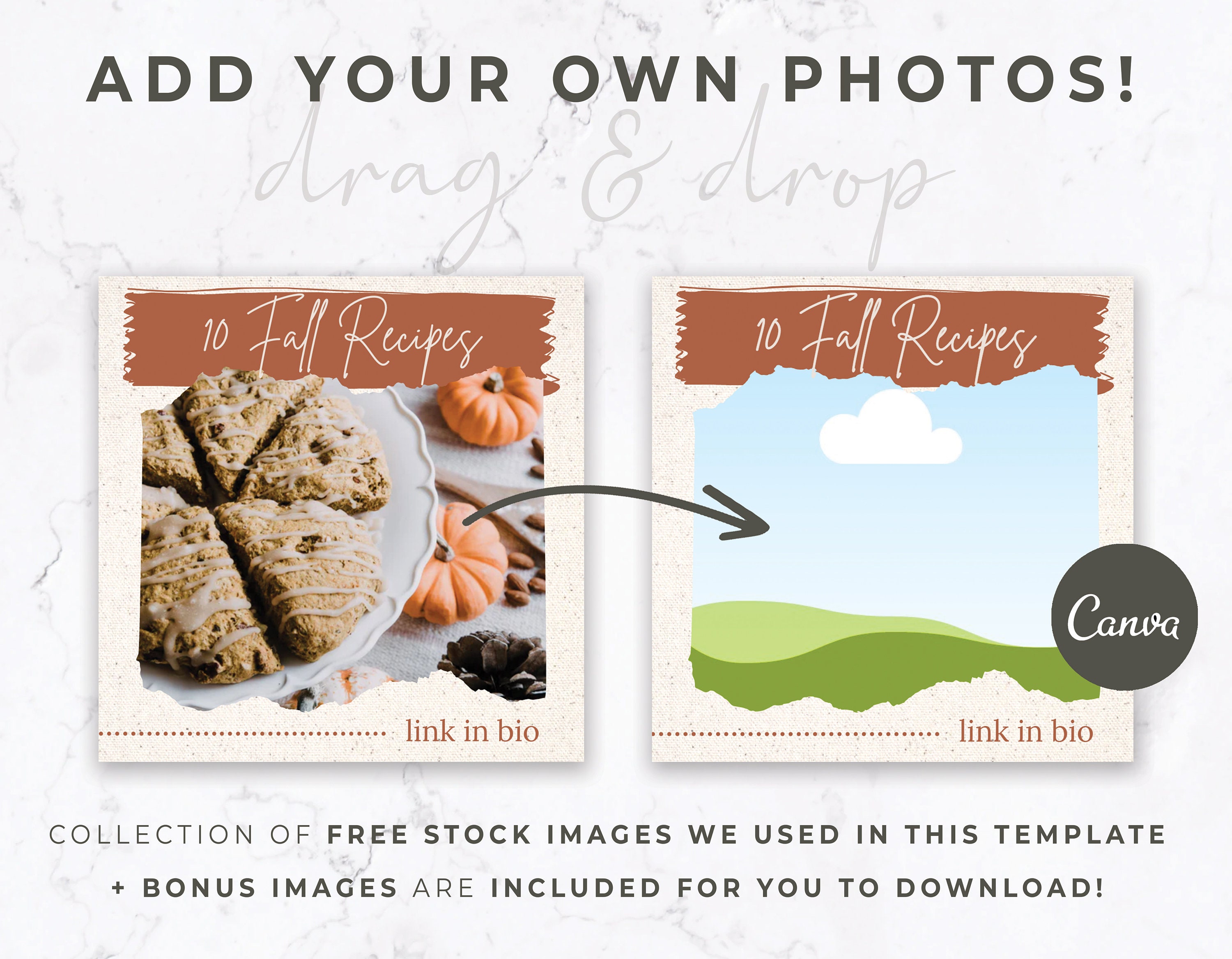 Fall Post Templates for Social Media Canva Templates - Etsy