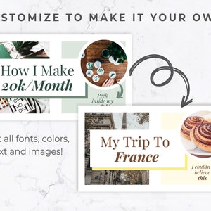 Channel Template Kit for Youtube - Canva Template, Video Thumbnails ...