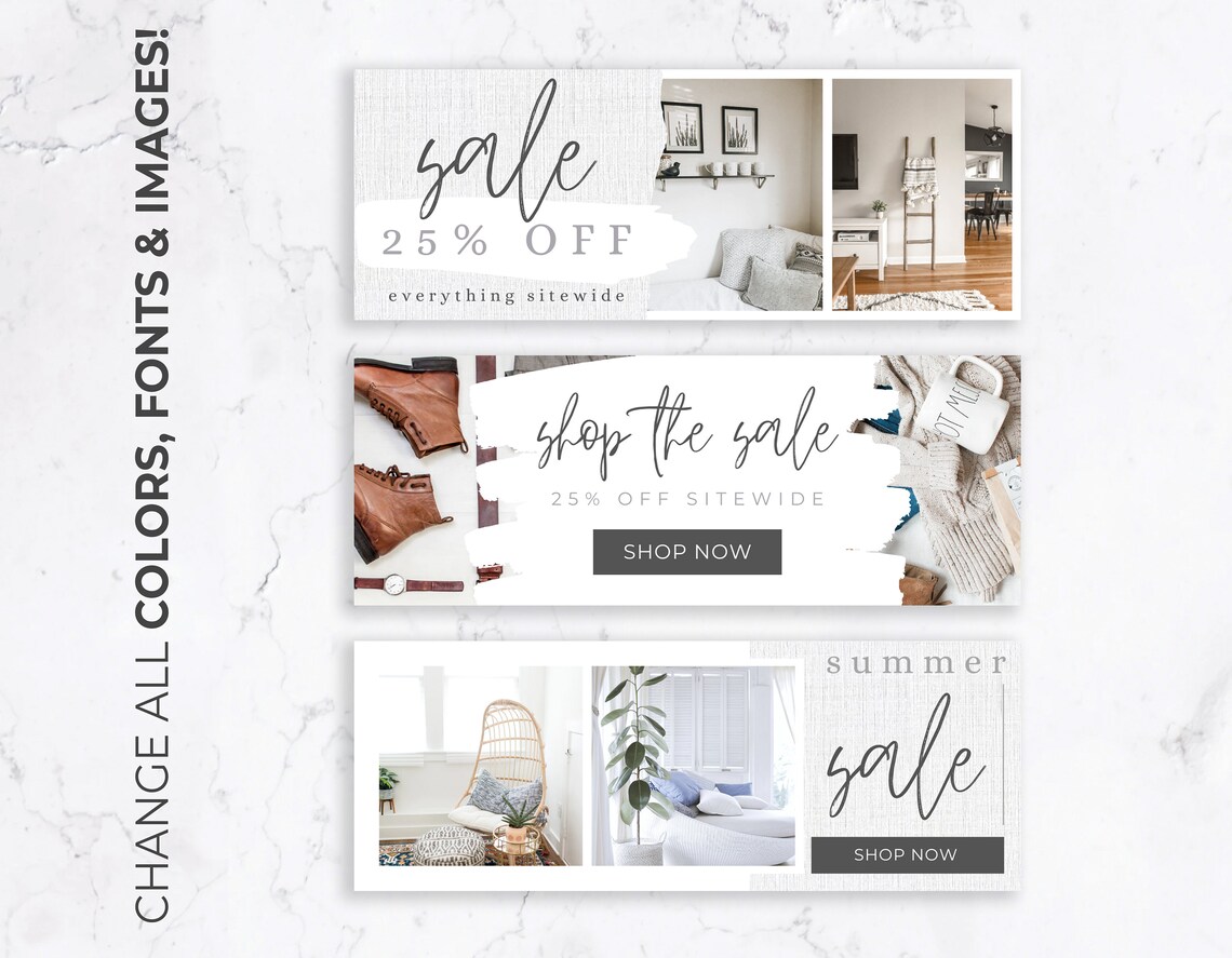 Website Banner for Canva Website Header Template for Canva - Etsy