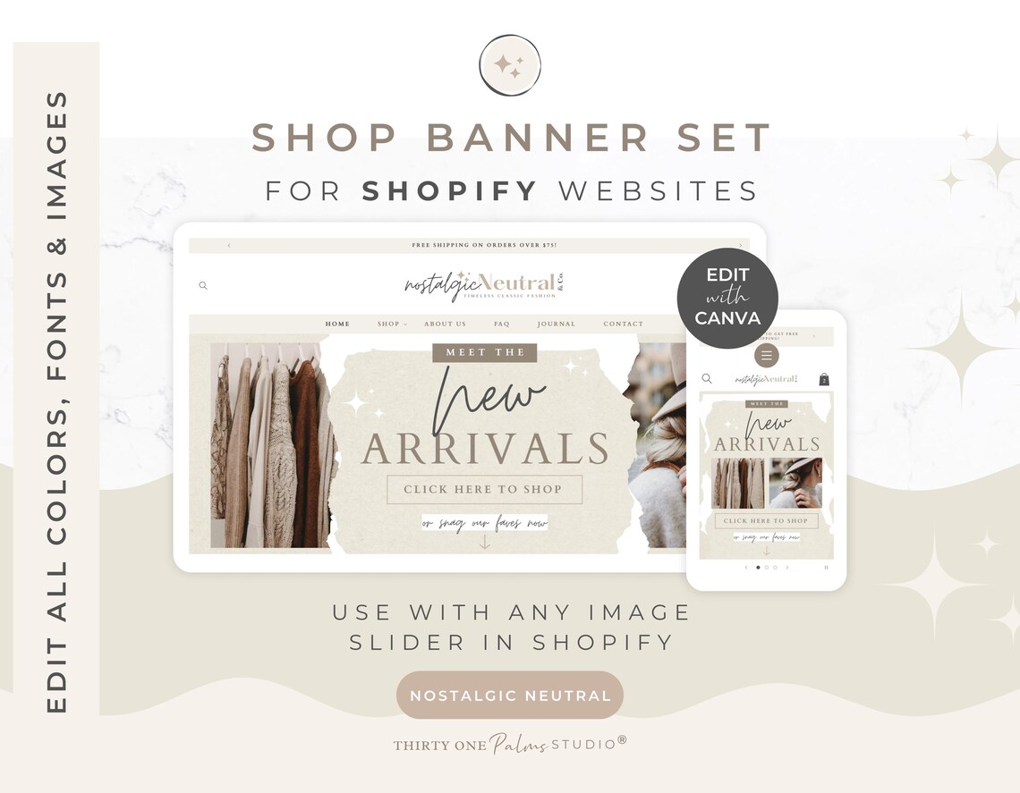 Shopify Banner Templates - Shop Banner Templates for Canva ...