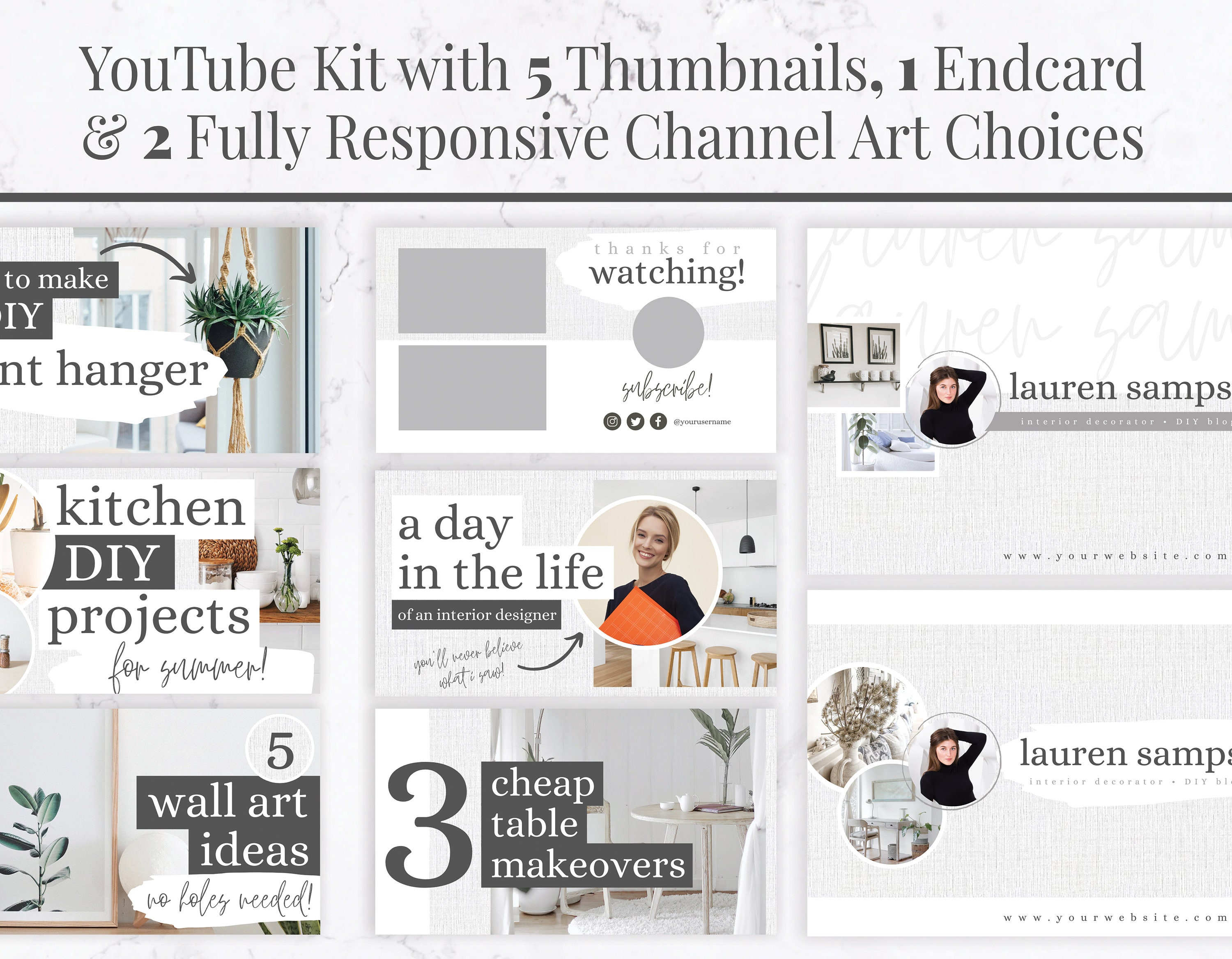 Social Media Template Kit for Canva Canva Template Bundle - Etsy