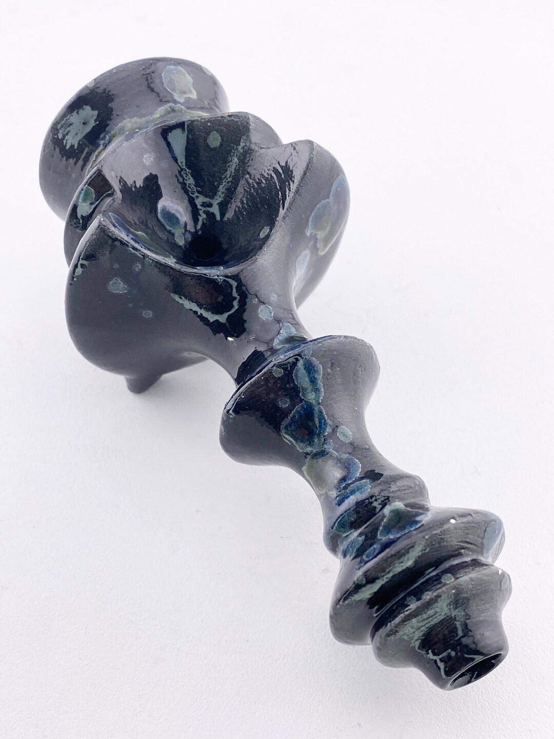 Ceramic Pipe - #ASL25-23 Obsidian (pattern May Vary) - Etsy