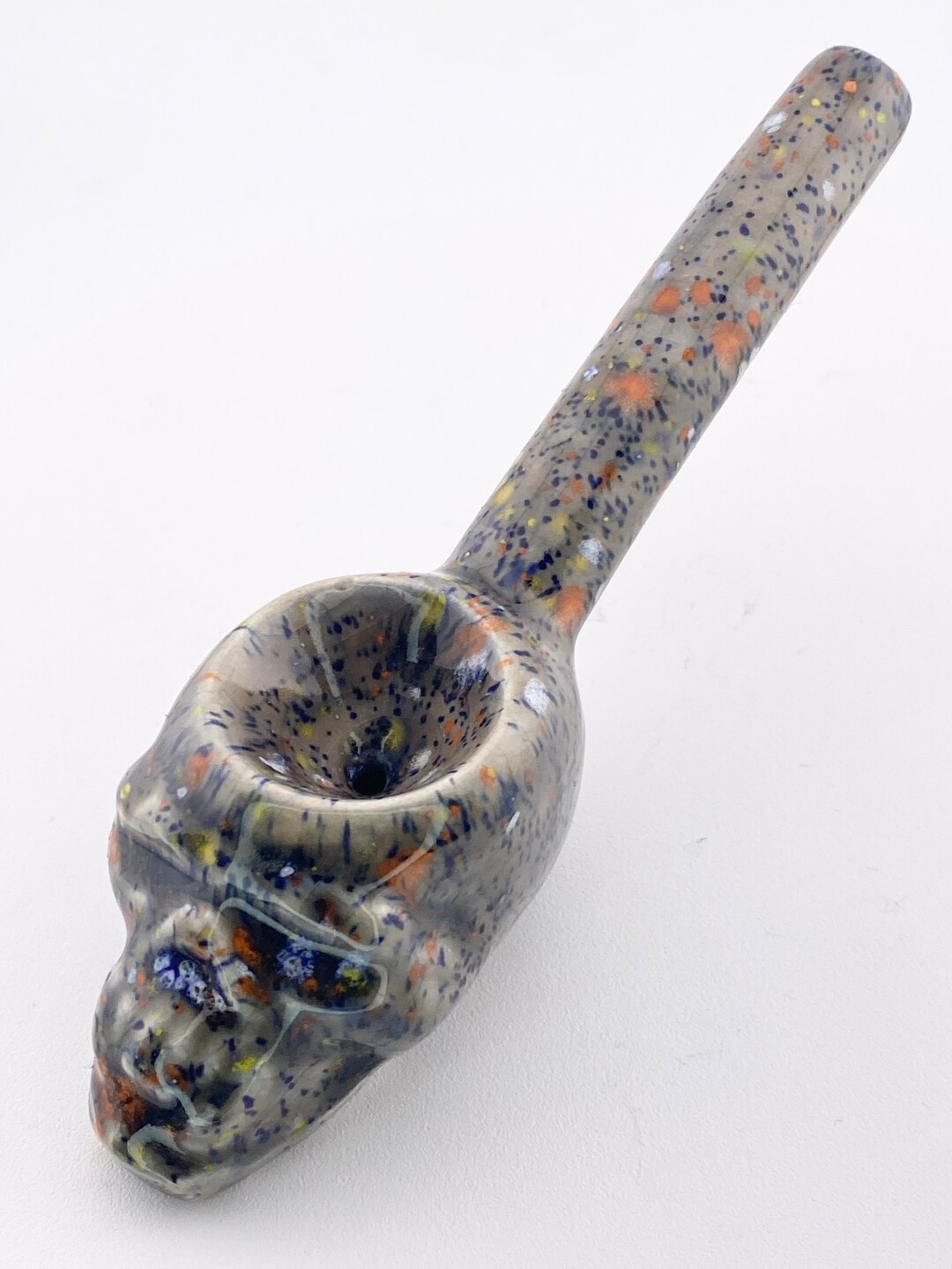 Ceramic Scull Pipe - #RS05-08 Unique Multi Layered Color - Etsy