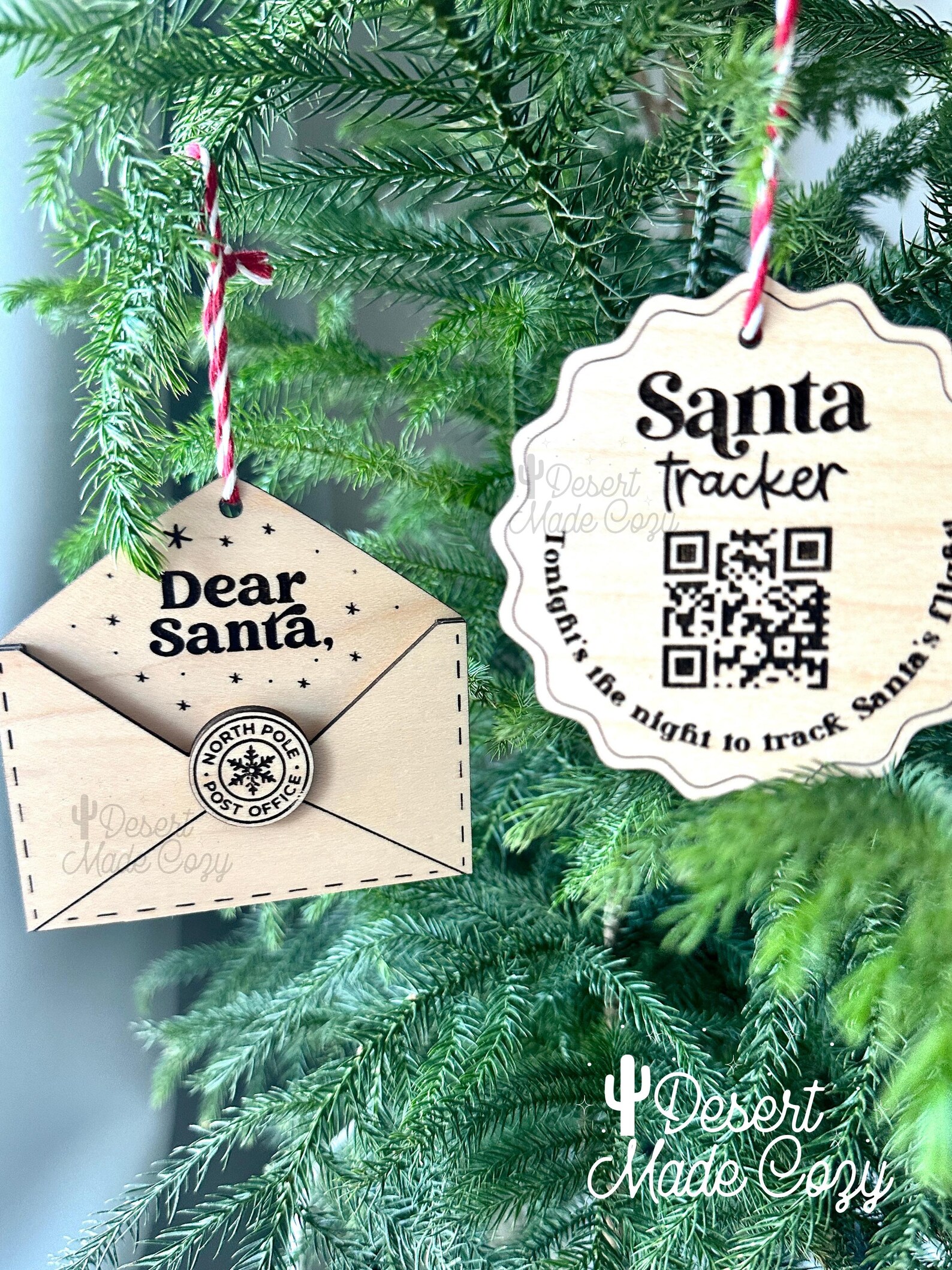 Santa Flight Tracker QR Code Ornament, Christmas Eve Ornament, QR Code ...