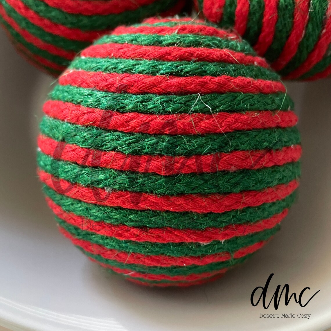 Christmas Rope Bowl Filler Set of 3 Decorative Balls - Etsy