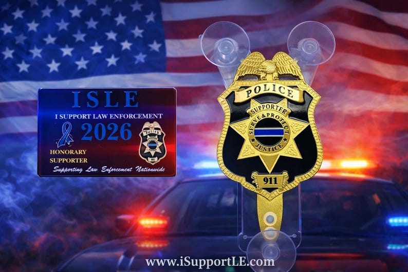 Isupportle Police Windshield Badge Display 2026 - Etsy