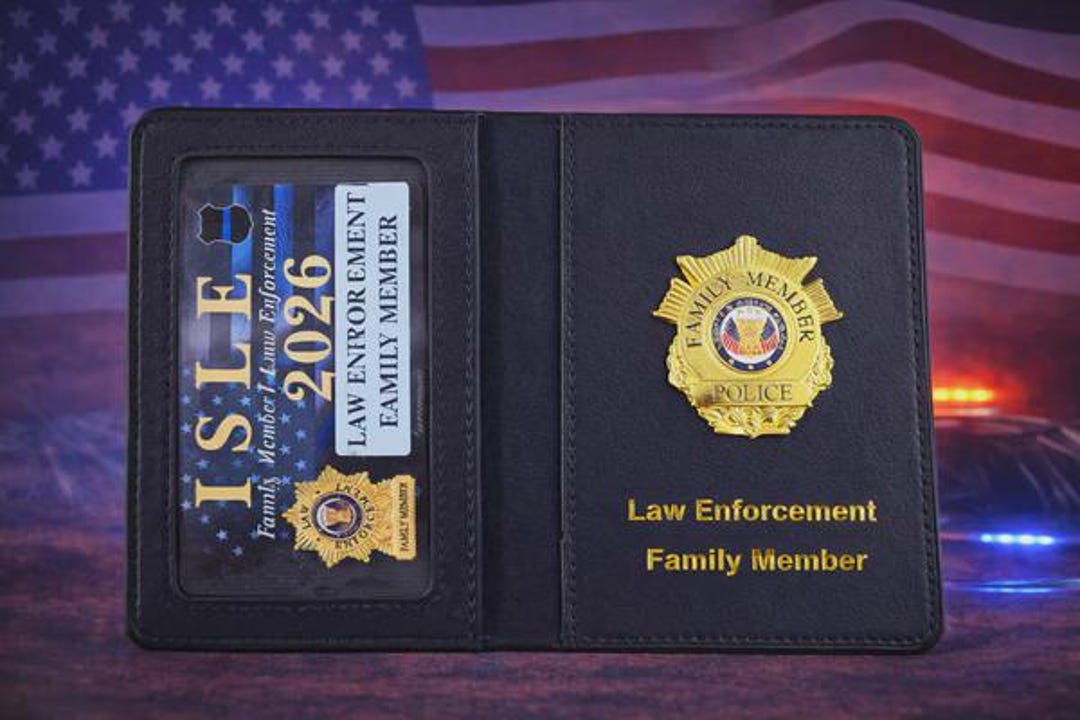 ISLE 2026 Law Enforcement Family Member Mini Badge Wallet With 2026 ...