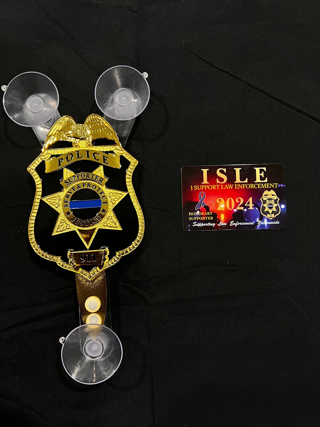 Isupportle supporter Windshield Badge Display - Etsy