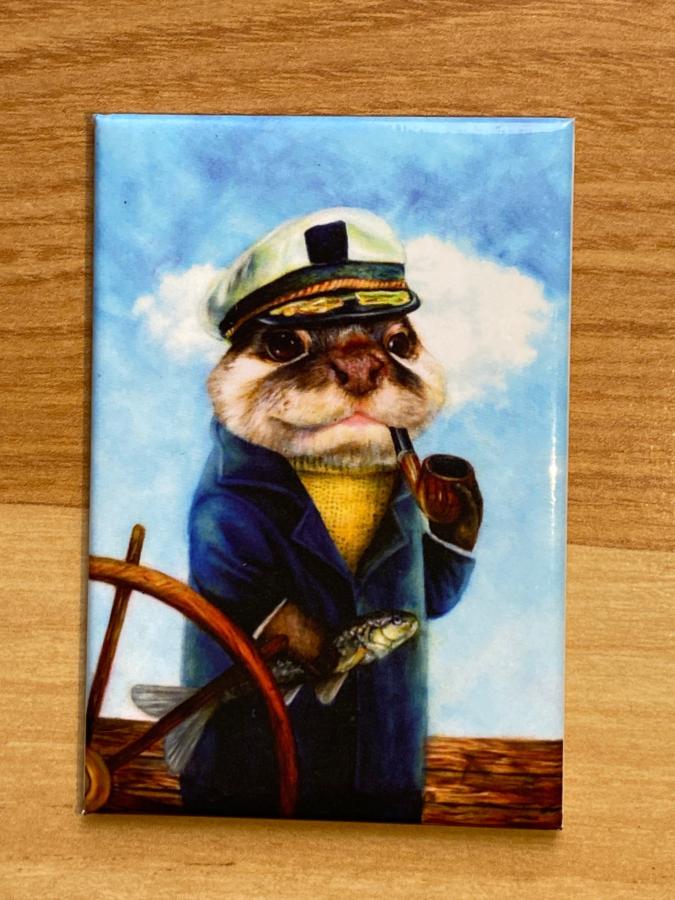 Captain Otter Magnet | Etsy