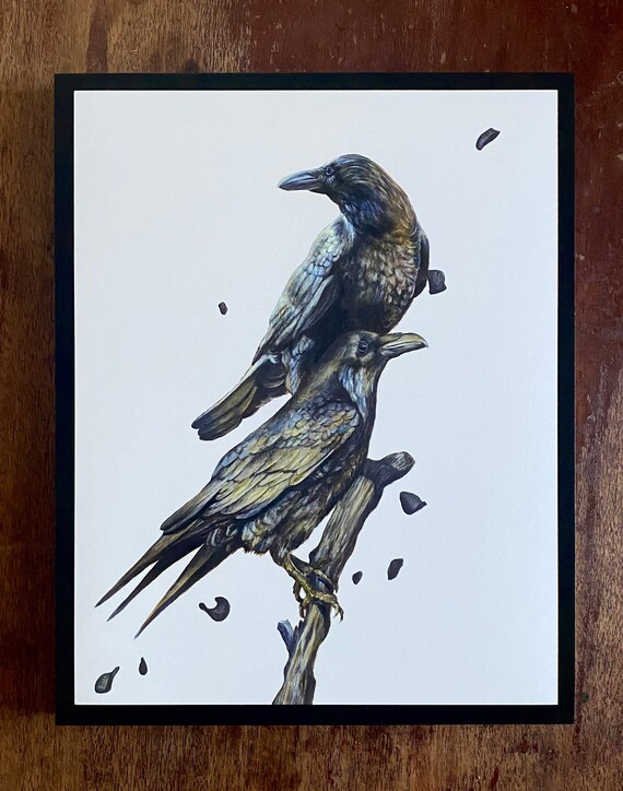 Two Crows Art Print - Etsy